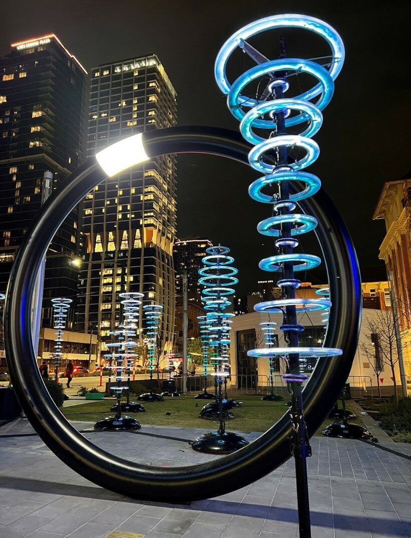 The Halo effect: a playground of colour and sound